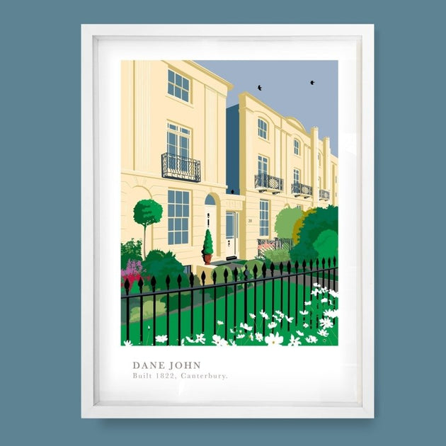 Dane John Gardens Canterbury Art Print | Andy Tuohy – Andy Tuohy Design Ltd