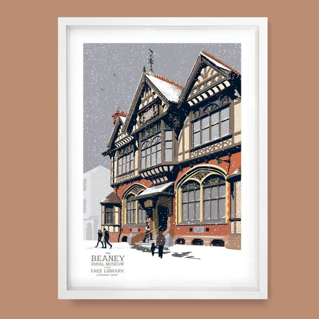 The Beaney Canterbury Snow Art Print | Andy Tuohy – Andy Tuohy Design Ltd