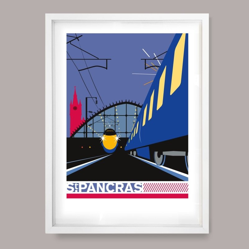 St. Pancras HS1 Train to Margate | Limited Edition Art Print by Andy T ...